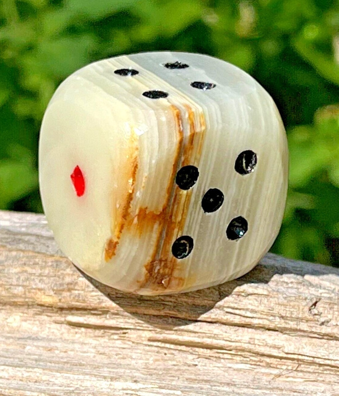 1" Green Onyx Dice Strength Stamina Luck Hand-Carved Stone Carving ...