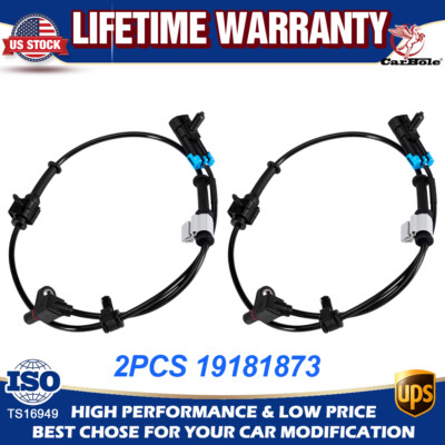 2 Front Left & Right ABS Wheel Speed Sensor For Chevy Silverado Sierra ...