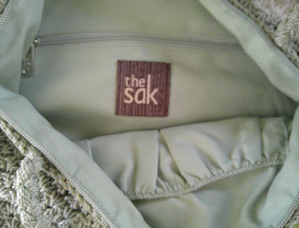 The SAK Crochet Seafstatic Green Casual Classic Purse/Flower/NEW | eBay