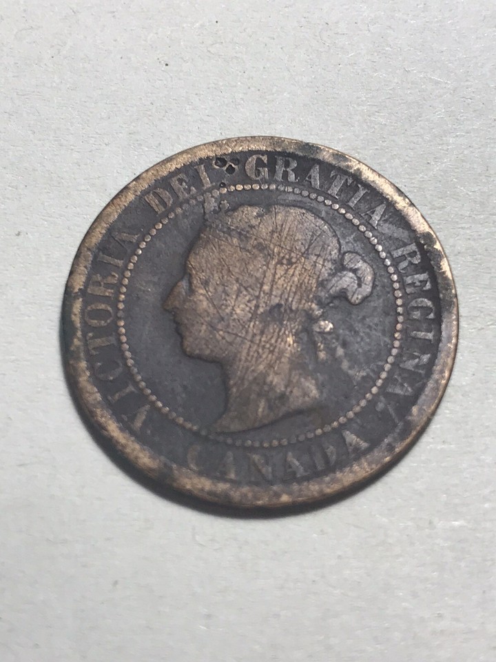 Canada One Cent 1884 Victoria Bronze Coin. | eBay