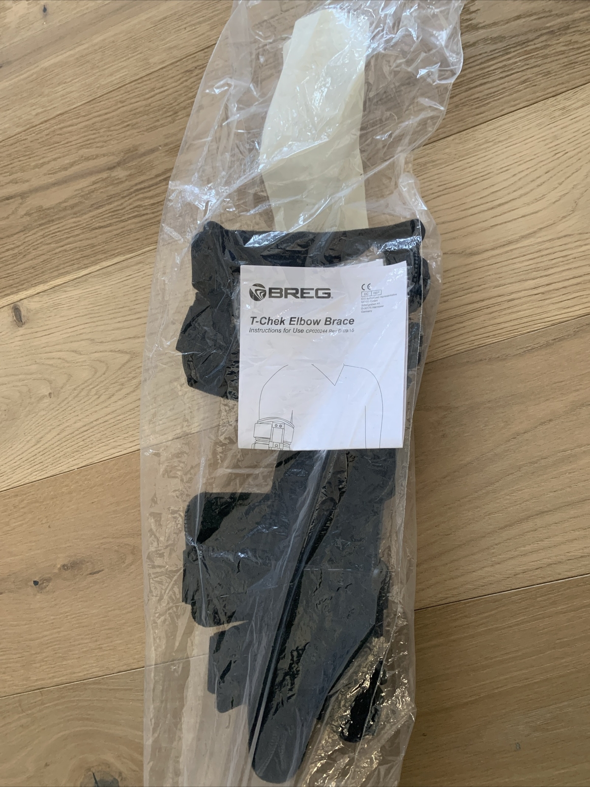 Breg T-Chek Elbow Brace Left Side W/wrist Attachment Brand New Black ...