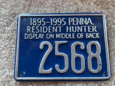 Pennsylvania PA 1895-1995 100th Anniversary Resident Hunter Hunting ...