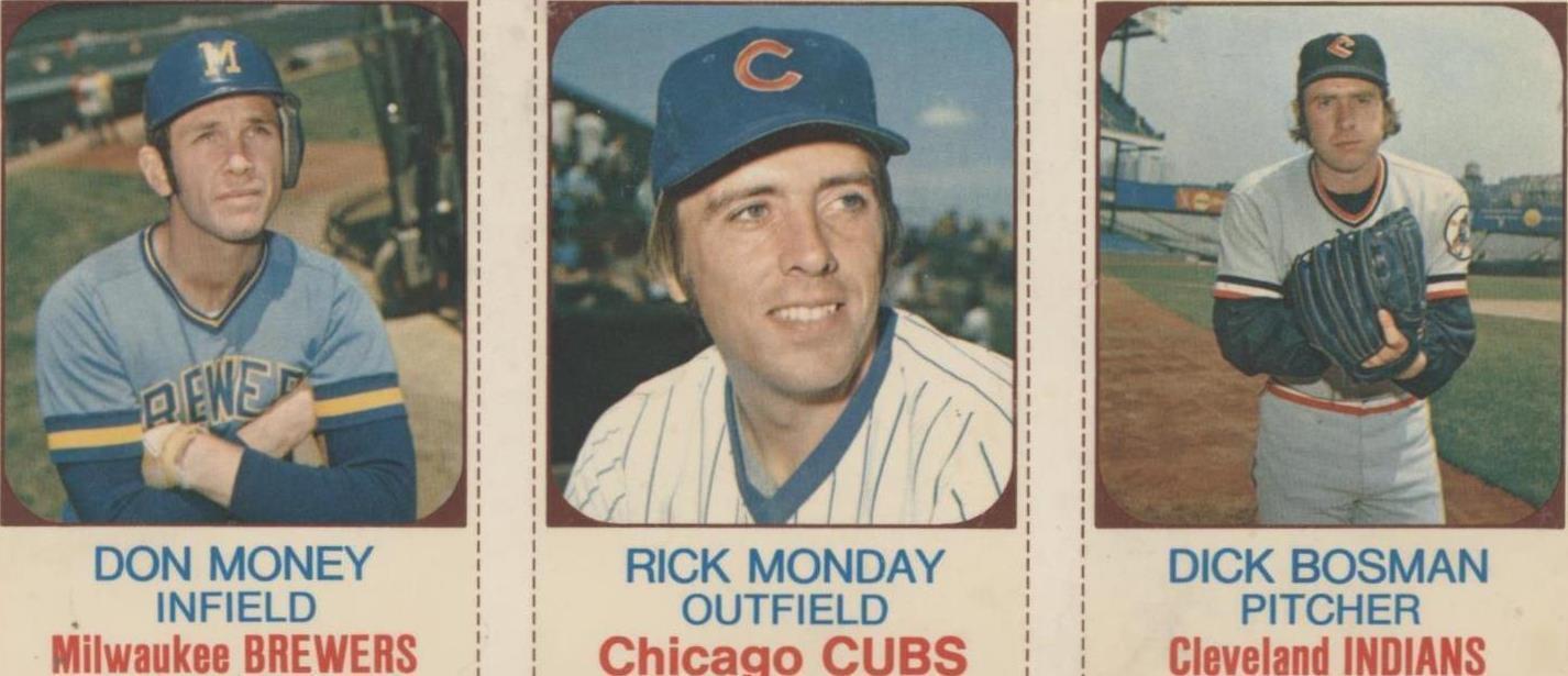 1975 Hostess All-Star Team - Triple Panels Rick Monday, Don Money, Dick ...