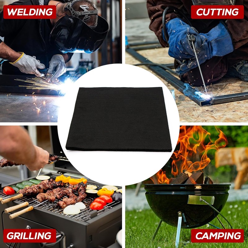 Fireproof Welding Blanket Fireproof Mat Fire Resistant Pad Fire Blanket ...