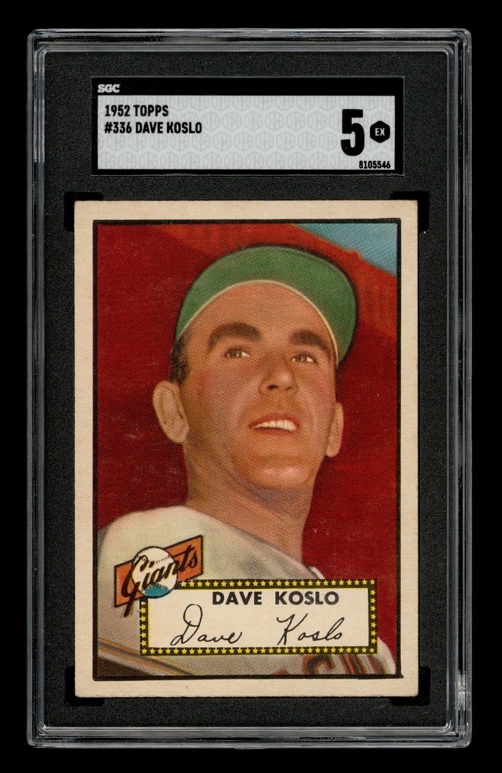 1952 Topps Set-Break #336 Dave Koslo SGC 5 EX | eBay