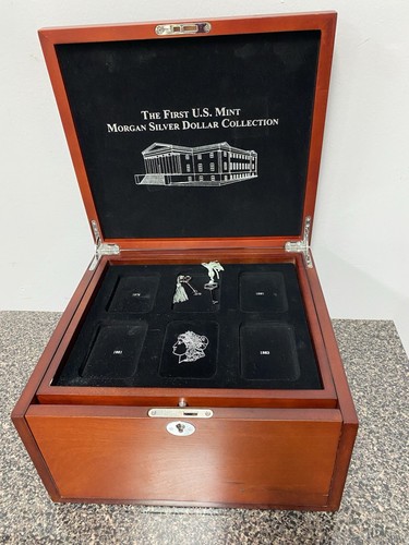 US Mint Morgan Silver Dollar Collection Display Box with Keys | eBay