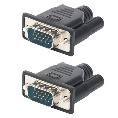 2PCS VGA Virtual Display Adapter Male Dummy Plug EDID Headless ...