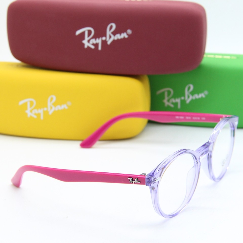 NEW RAY-BAN JUNIOR RB 1594 3810 VIOLET AUTHENTIC EYEGLASSES W/CASE 42 ...