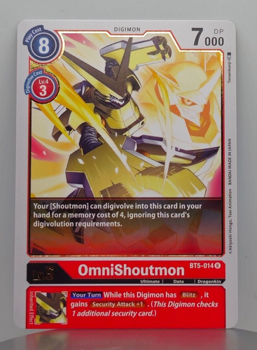 OmniShoutmon - Battle of Omni - BT5-014 - Digimon | eBay