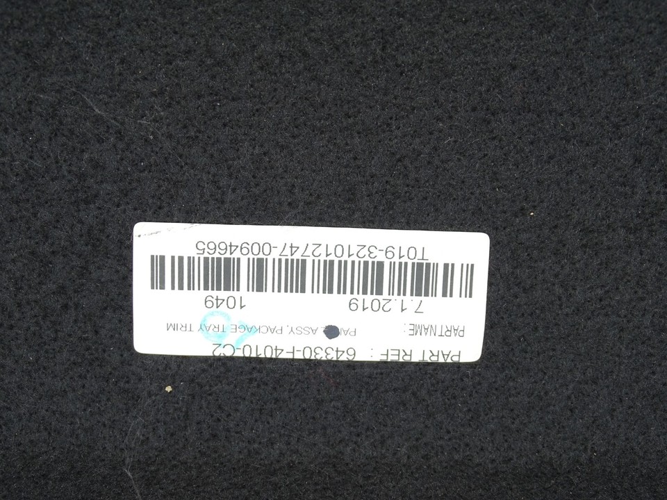 GENUINE TOYOTA C-HR CHR 2016-2023 PARCEL SHELF LUGGAGE LOAD COVER BLIND ...