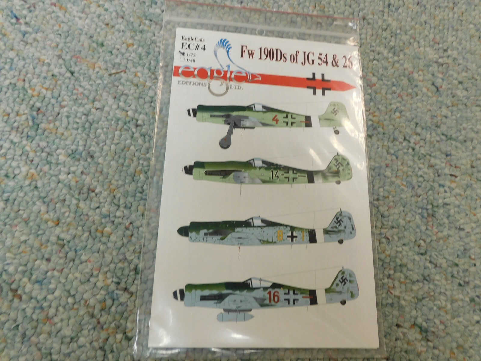 Eagle Strike EagleCals decals 1/72 EC#4 FW 190D of JG 54 and 26 G19 | eBay