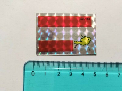 Adhesive Austria Flag Sticker Autocollant Aufkleber Vintage 80s ...