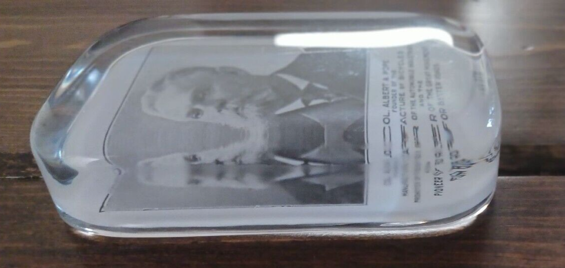 Vintage Col. Albert A. Pope (Pope Bicycle Founder) Glass Photo ...