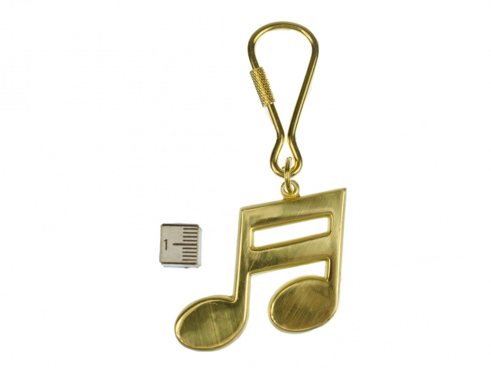 Keychain Charm Miniblings Notes Sheet Sixteenth Note Gold | eBay