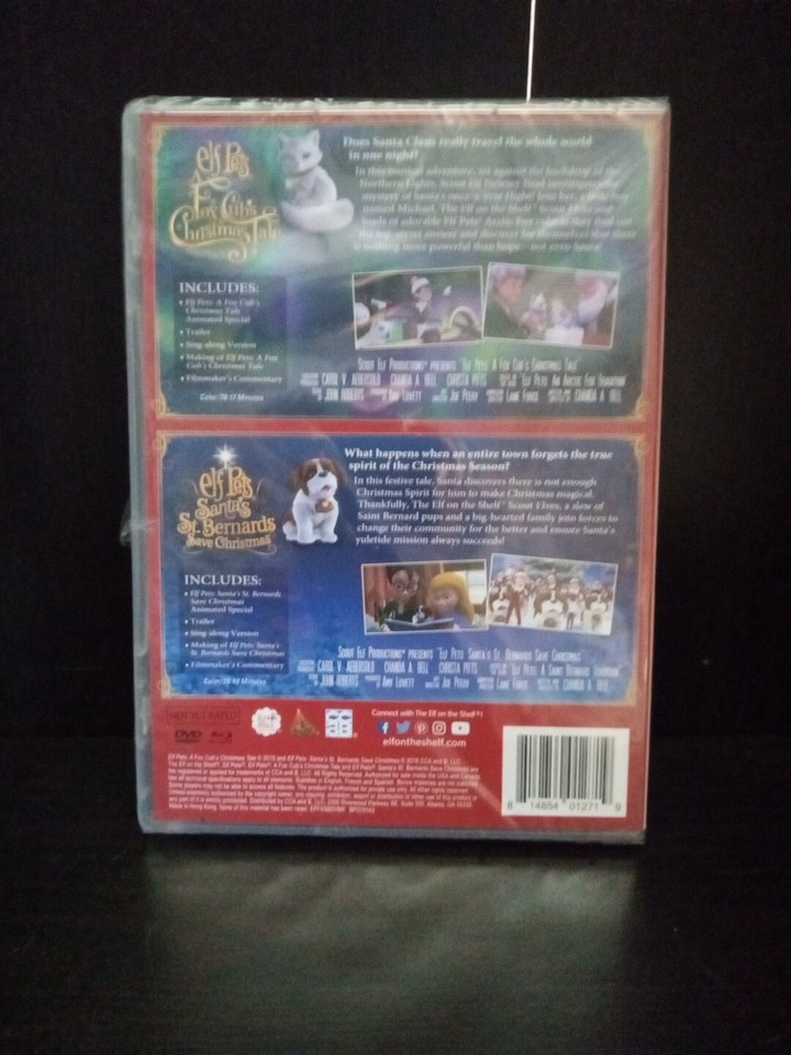 Elf Pets Fox Cubs Christmas Tale & Santa’s St. Bernards blu-ray DVD ...