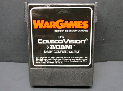 WarGames, Colecovision, Coleco 1984, Cartridge Only, Tested - Works | eBay