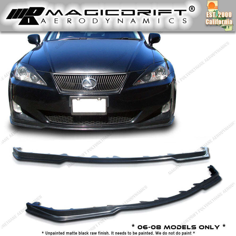 For 06 07 08 Lexus IS250 IS350 JDM PM Style Front Lip Chin Spoiler ...