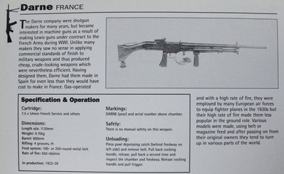 Darne Gun Weapon Picture Out of Print Spec Sheet Article Decor Display ...