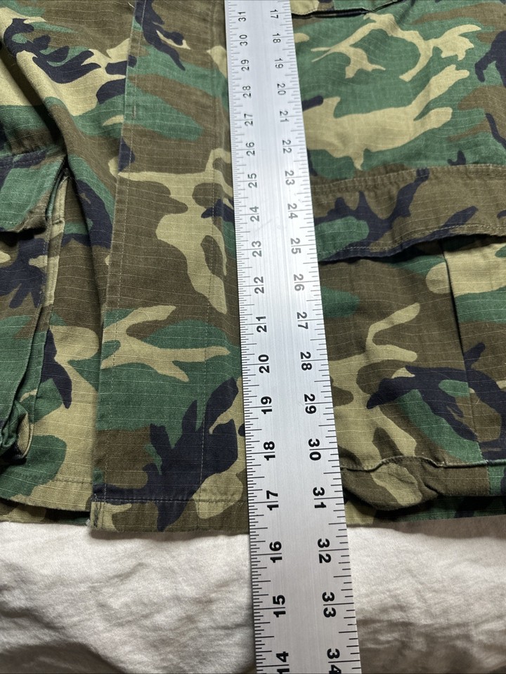 Military Medium Shirt RDF ERDL Camo Jungle Coat Hot Weather USAF 70s ...