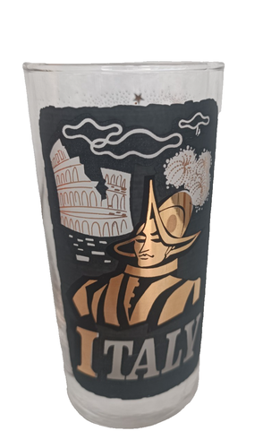 TWA TRANS WORLD AIRLINES GLASS DESTINATION ITALY VINTAGE | eBay
