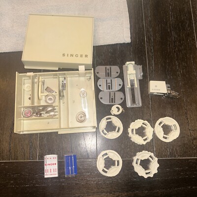 Vintage Singer Attachments Sewing Machine Accessories Feet Plates In ...