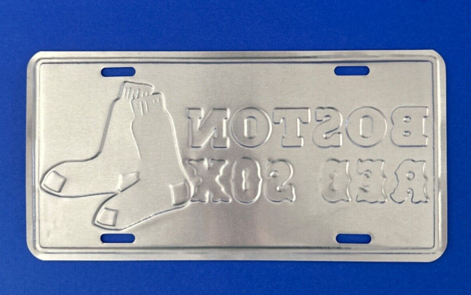 Ted Williams Signed 6x12 Metal License Plate Boston Red Sox JSA COA LOA ...