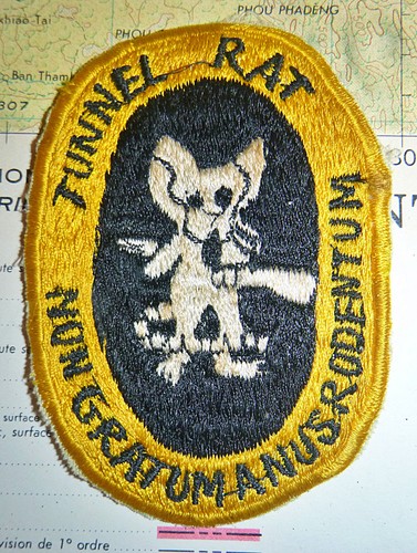 Original Tunnel Rat - Patch - NOT WORTH a RAT'S ASS - Vietnam War, CU CHI, D.878 | eBay