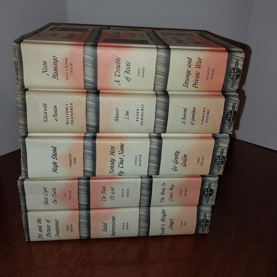 Vintage Lot of 5 Detective Book Club 3-in-1 Mystery Novels Hardbacks ...