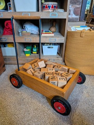 Vintage Brick Trolley 1960s Baby/Toddler Walker. Hand Built In England ...
