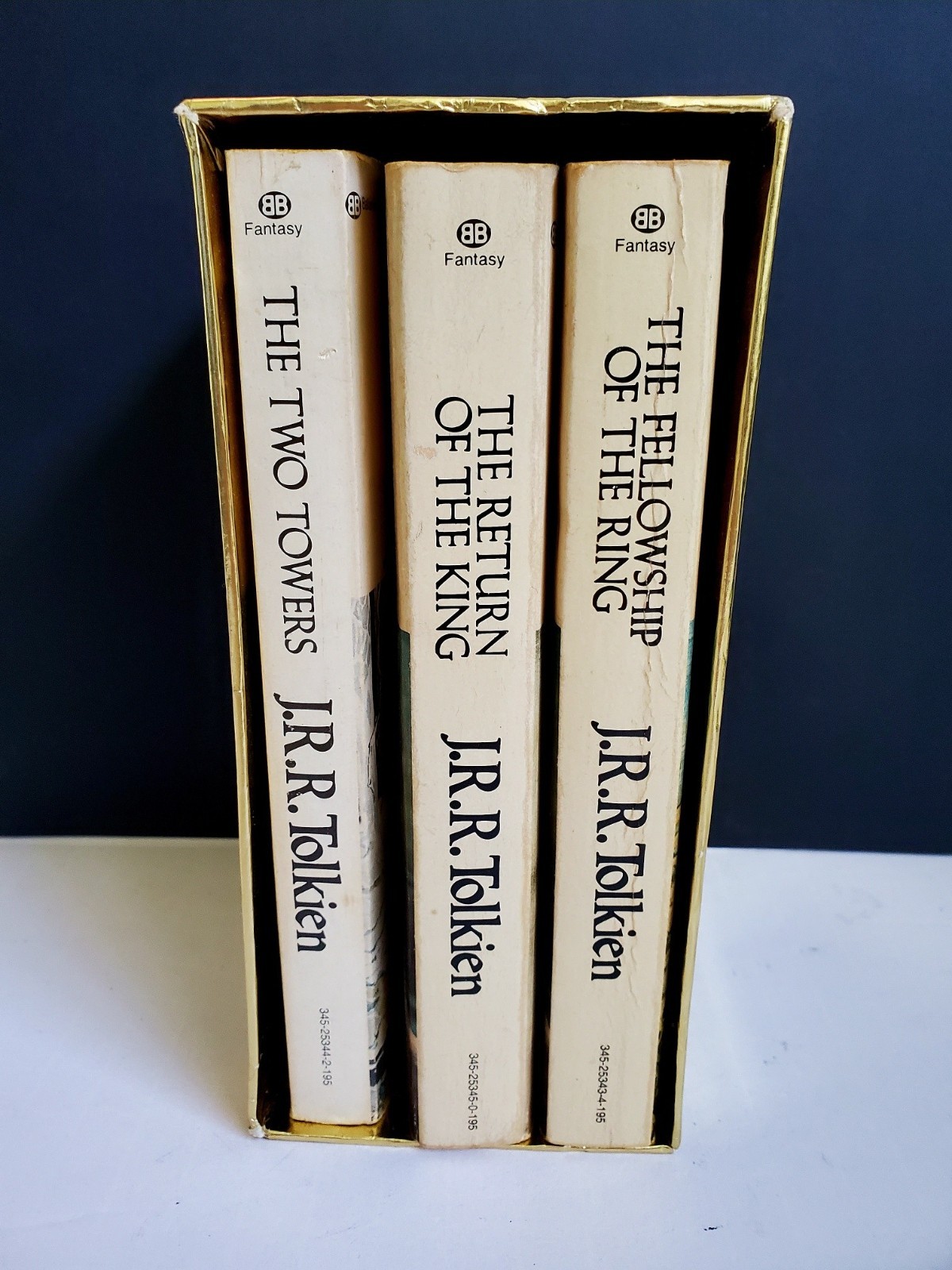 LORD OF THE RINGS Trilogy by J.R.R. Tolkien - Box Set of 3 / Ballantine ...