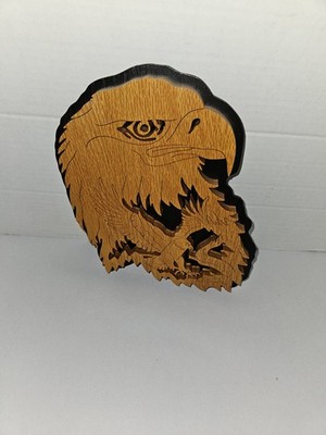 Laser Cut Eagle Head Wood Wall Art Hanging Plaque | eBay