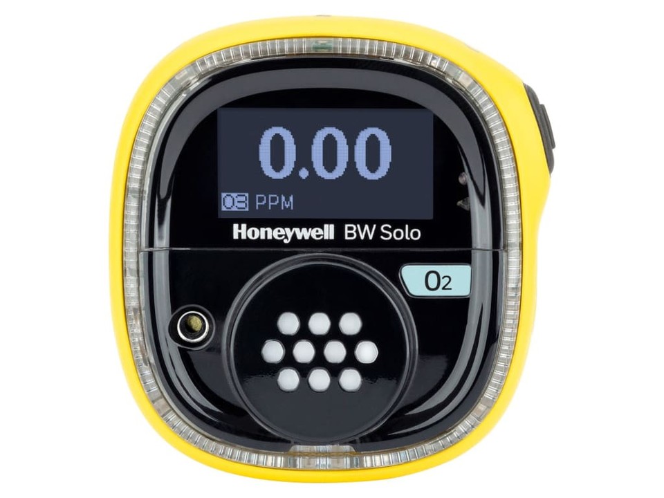 BW BWS1-XL-Y - Solo Oxygen (O2) gas detector, wireless, yellow housing ...
