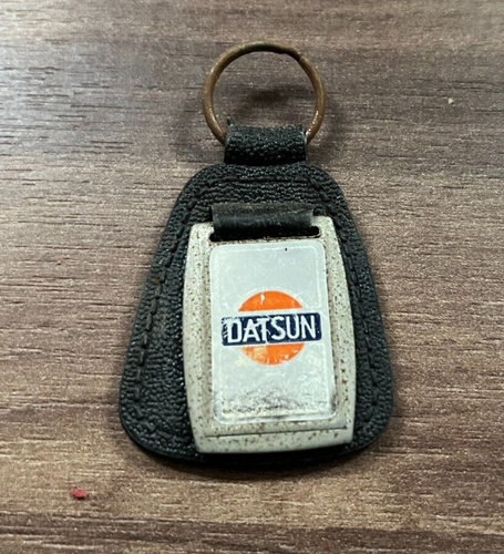 Vintage Datsun Leather Keychain Danish Car Dealership - Classic Retro ...