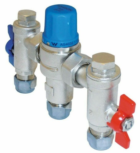 Tomson THERMOSTATIC MIXING VALVE 1600kPa Nickel Plated- 15mm Or 20mm | eBay
