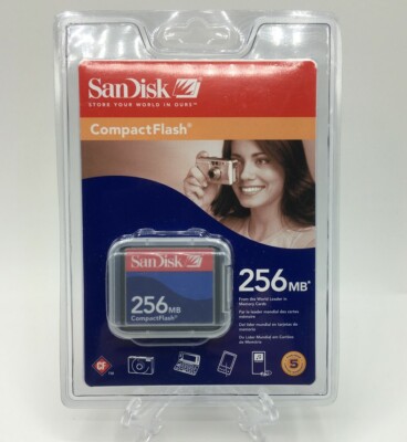Sandisk CF 256 MB CompactFlash Card (SDCFB-256-A10) 619659015718| eBay