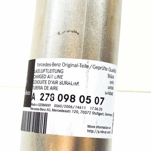 NEW MERCEDES-BENZ CLS C218 AIR PIPE HOSE A2780980507 2017 AMGOEM NO ...