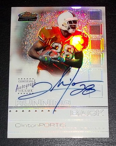 (#/175) Rc Refractor Clinton Portis Auto 2002 Finest 122 Rookie Signed ...