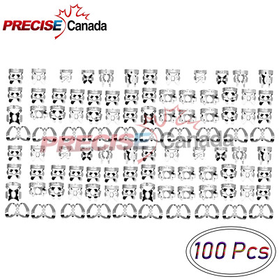 100 ENDODONTIC RUBBER DAM CLAMPS OF DIFFERENT SIZES DENTAL INSTRUMENT ...