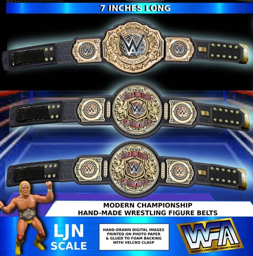 MODERN Lot Of 3 Custom Hand Made Ljn Scale Wrestling Figure Belts | eBay