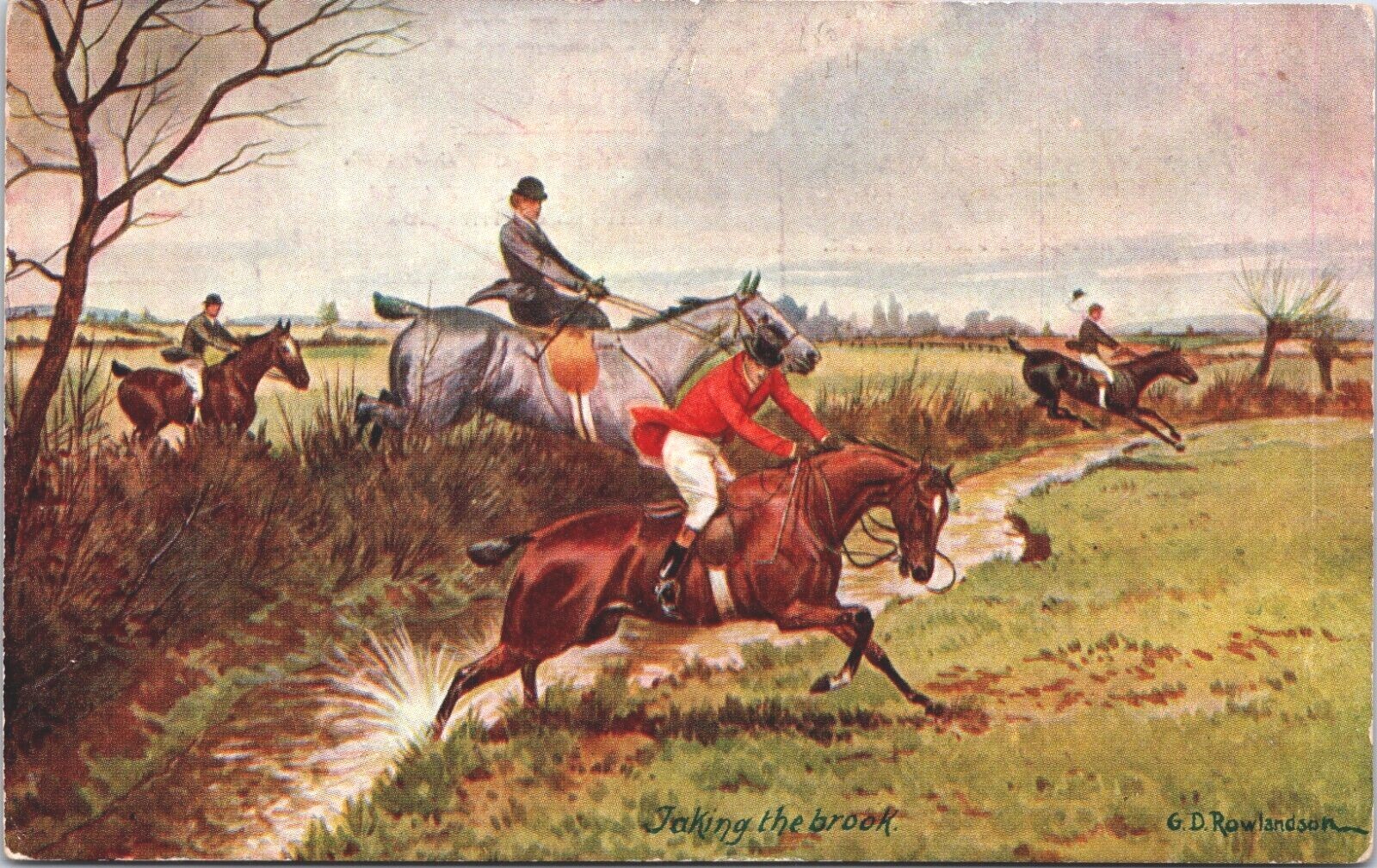 Hunting Sports With Horses Fox Hunt Vintage Postcard 03.63 | eBay