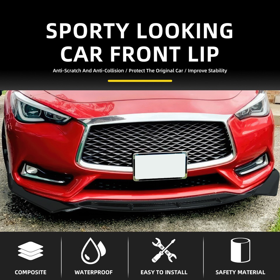 For Infiniti FX35 FX37 FX45 FX50 Front Bumper Lip Spoiler Splitter ...