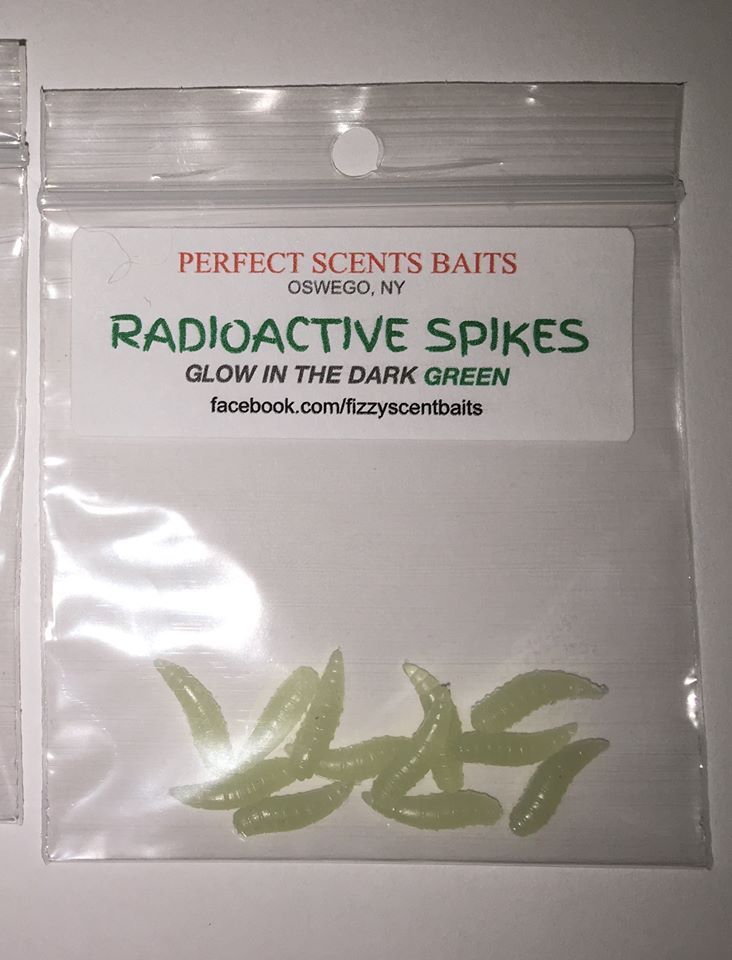 RADIOACTIVE SPIKES GLOW GREEN IN THE DARK, SOFT BAIT 12 PACK FISHING | eBay