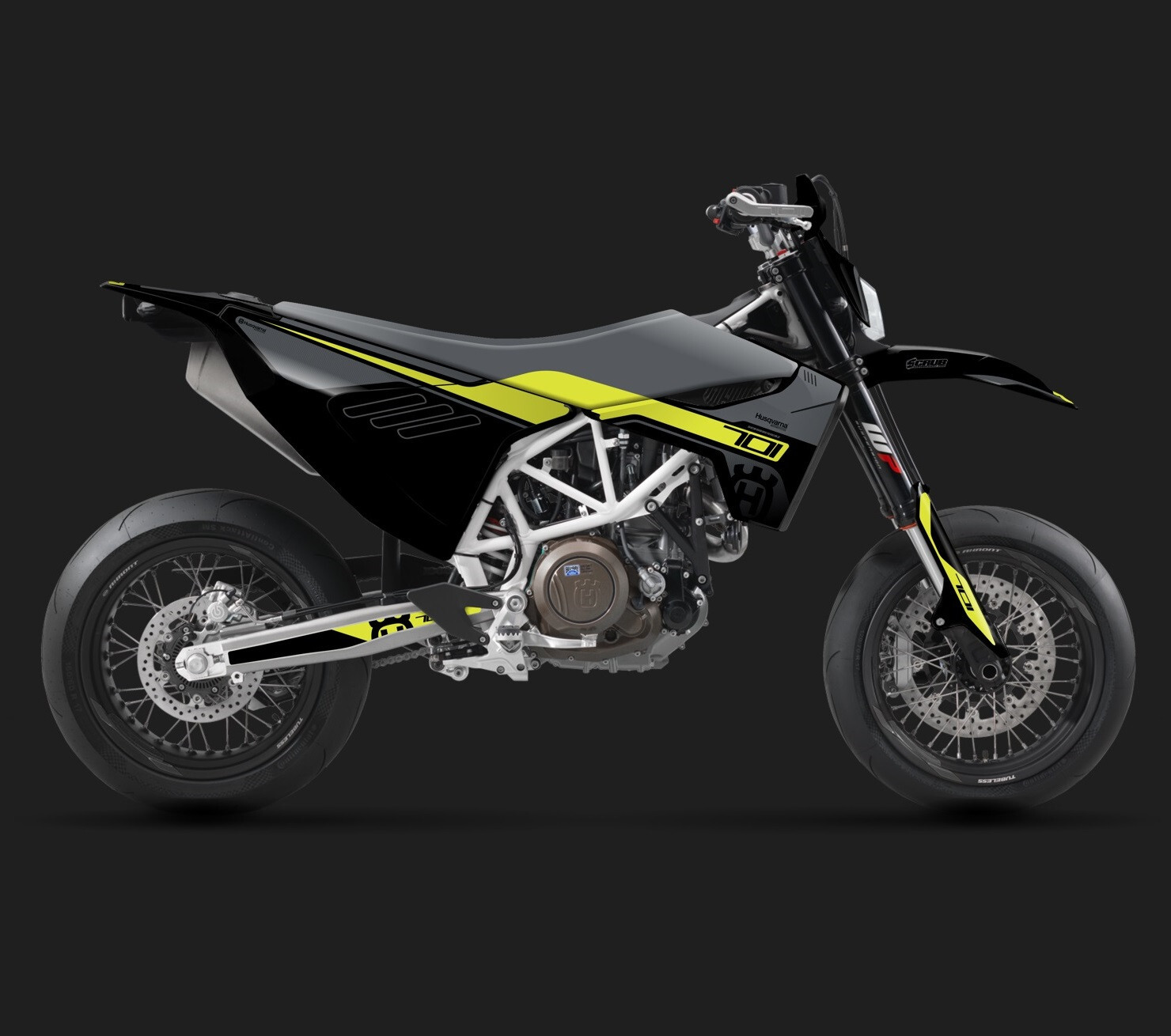 Graphics Decals Stickers Husqvarna SM 701 Supermoto 2016-2023 | eBay