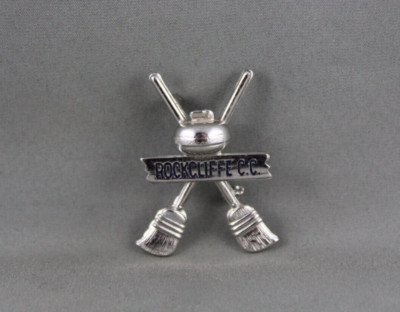Vintage Curling Club Pin - Rockcliffe Curling Club - Stamped Pin | eBay