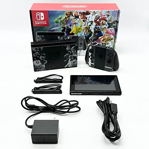 Used Nintendo Switch Super Smash Bros Ultimate Edition Console Bundle w ...