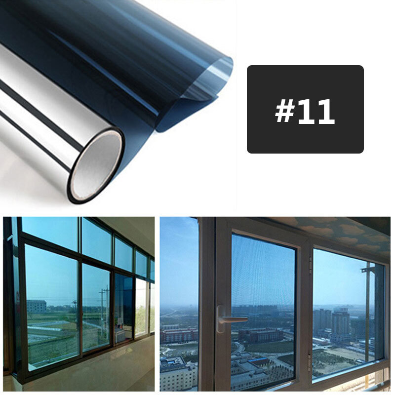 One Way Mirror Window Film Heat UV Reflective Sun Shade Tint Foil Glass ...