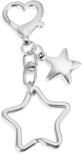 Silver Star KeyChain Cute Y2k Kawaii Accessories Decor for Car Key ...