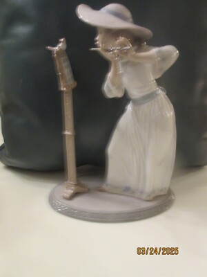 LLADRO"SONGBIRD", # 6093 GIRL PLAYING CLARINET TO BIRD, EXCELLENT | eBay