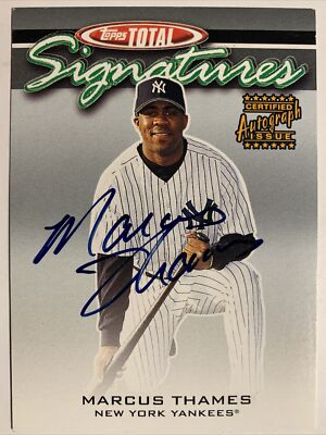 2003 Topps Total Marcus Thames Auto Autograph Chicago White Sox | eBay