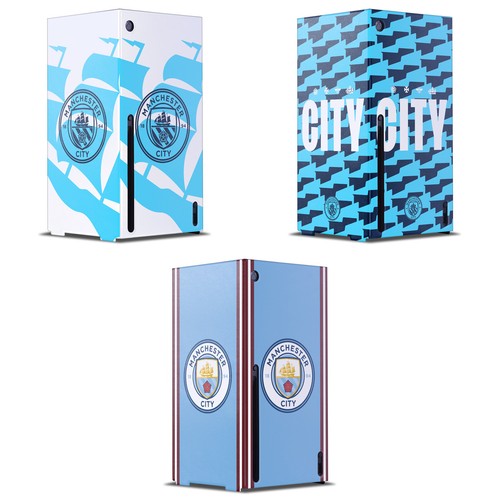 OFFICIAL MANCHESTER CITY MAN CITY FC LOGO ART CONSOLE WRAP FOR XBOX ...
